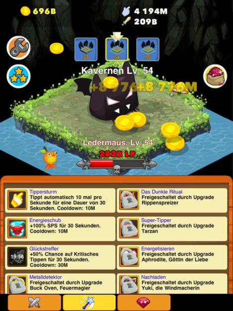 Clicker Heroes Tipps, Tricks und Cheats für Android und iOS › Touchportal