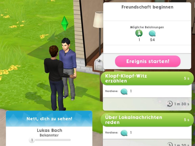 Die Sims Mobile: 10 Dinge, die du zum Einstieg wissen musst › Touchportal